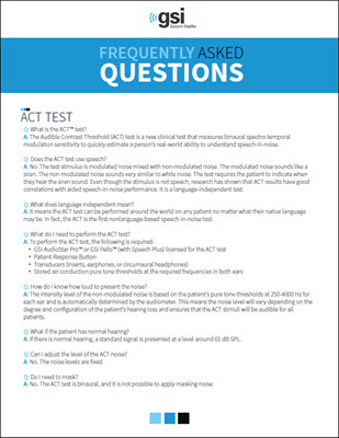 Audible Contrast Threshold Test | Grason-Stadler